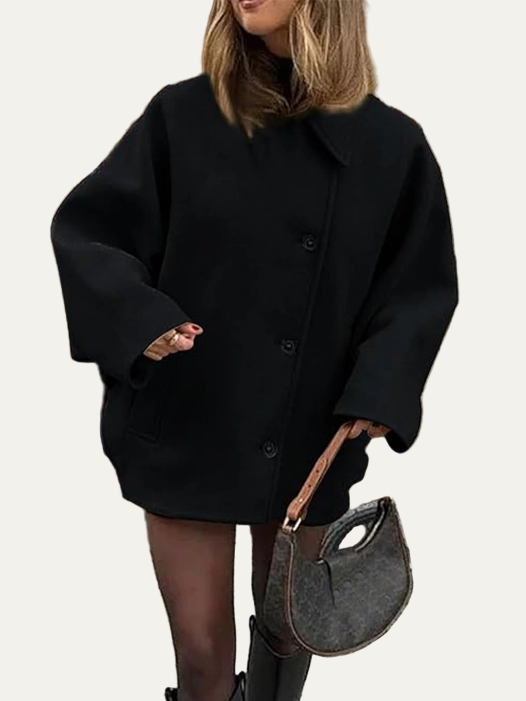 Women’s Oversized Boxy Coat – Luxivelle